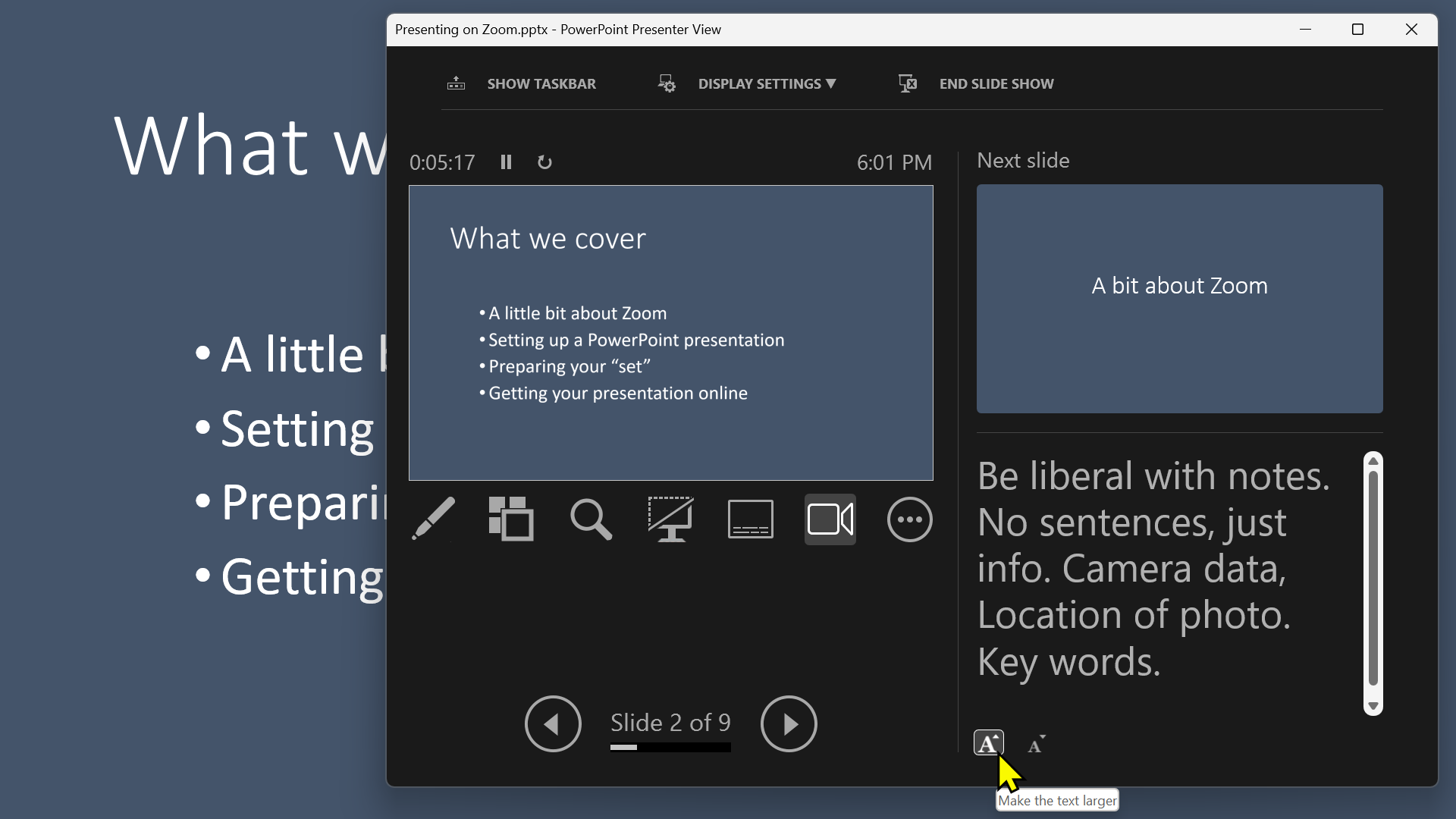 Preparing a PowerPoint Presentation for Zoom – Vidi Academy
